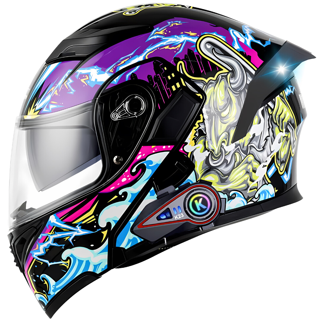 R6s Modular Helmet with Intercom Bluetooth Headset – Gear Rider
