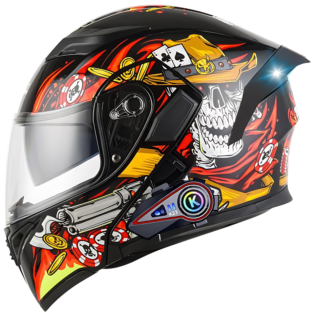 R6s Modular Helmet with Intercom Bluetooth Headset – Gear Rider