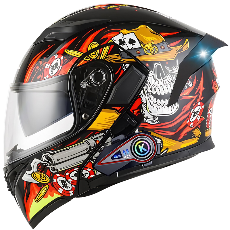 R6s Modular Helmet with Intercom Bluetooth Headset – Gear Rider