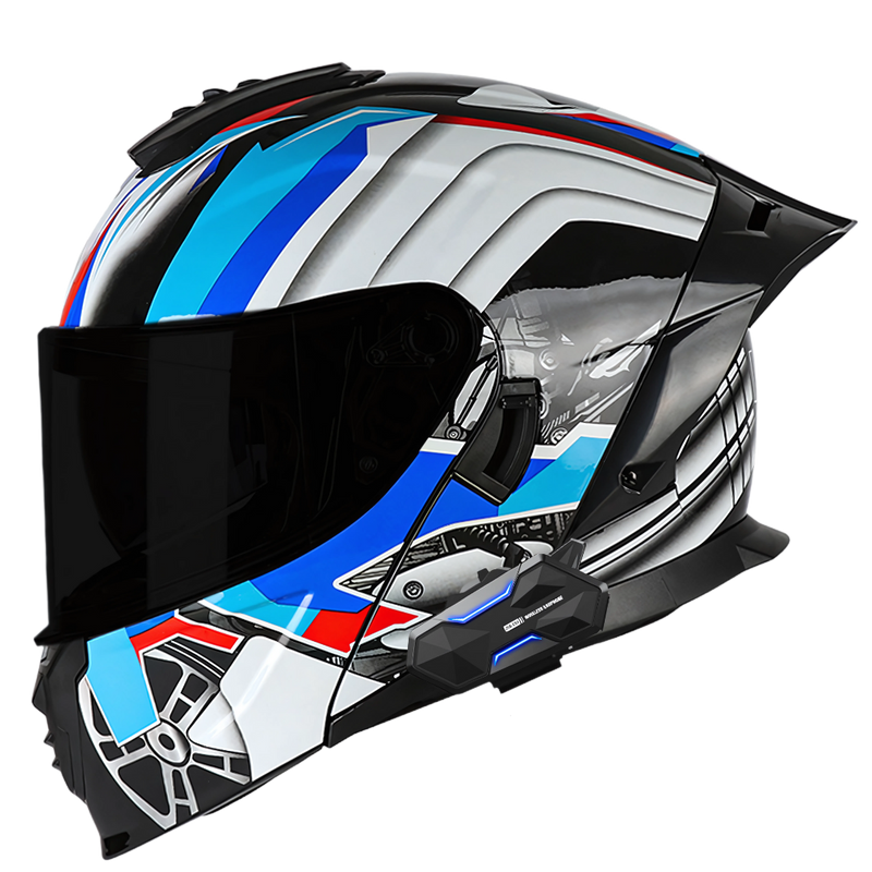 K4 Intercom Modular Helmet with Bluetooth – 2-8 Riders Intercom – Gear ...
