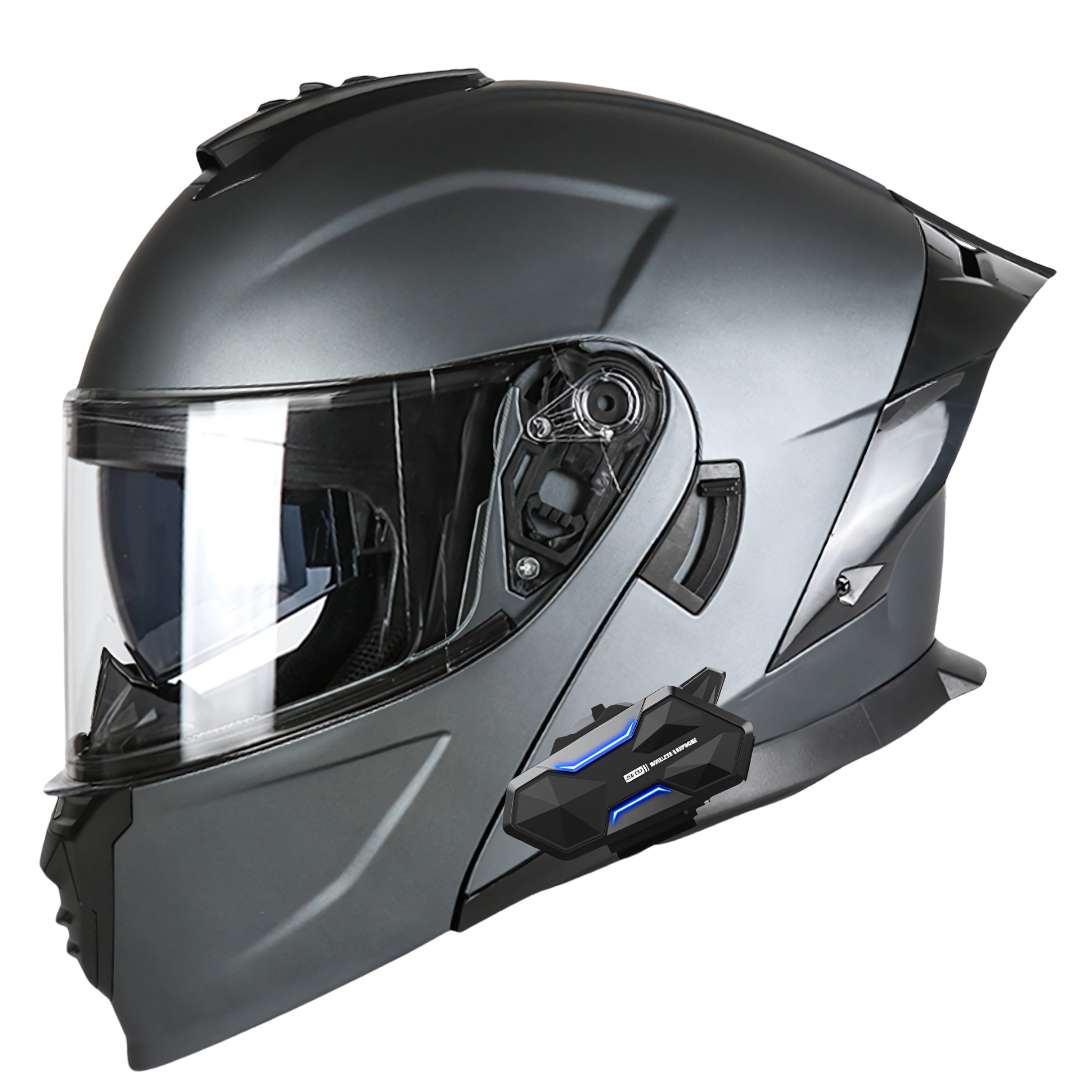 K4 Intercom Modular Helmet with Bluetooth – 2-8 Riders Intercom – Gear ...