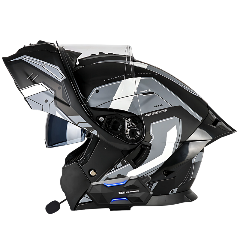 K4 Intercom Modular Helmet with Bluetooth – 2-8 Riders Intercom – Gear ...